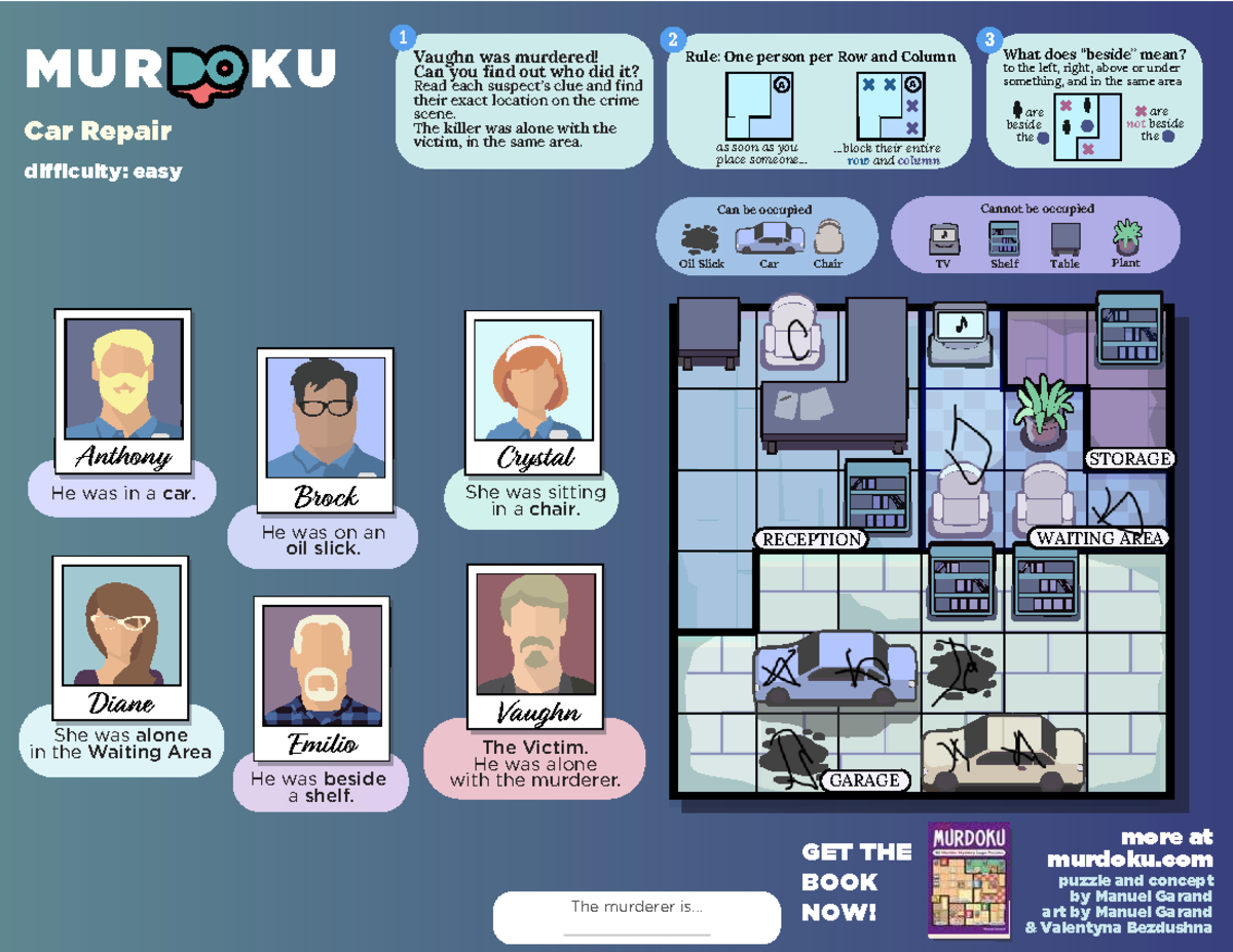 MUR KU Car Repair 1: Solve the Murder Mystery Puzzle! - Studocu