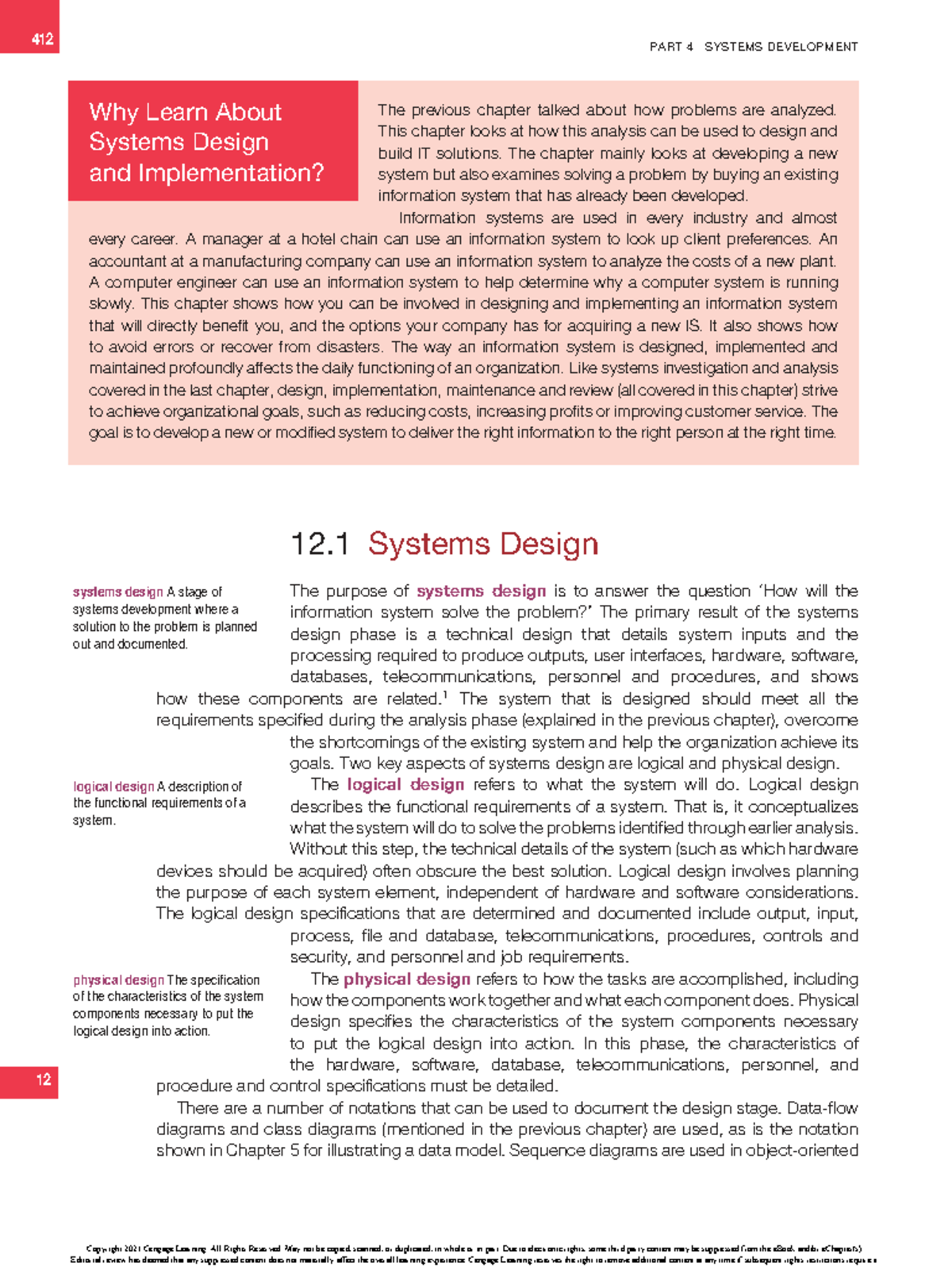 CH12: Systems Design and Implementation Overview and Maintenance ...