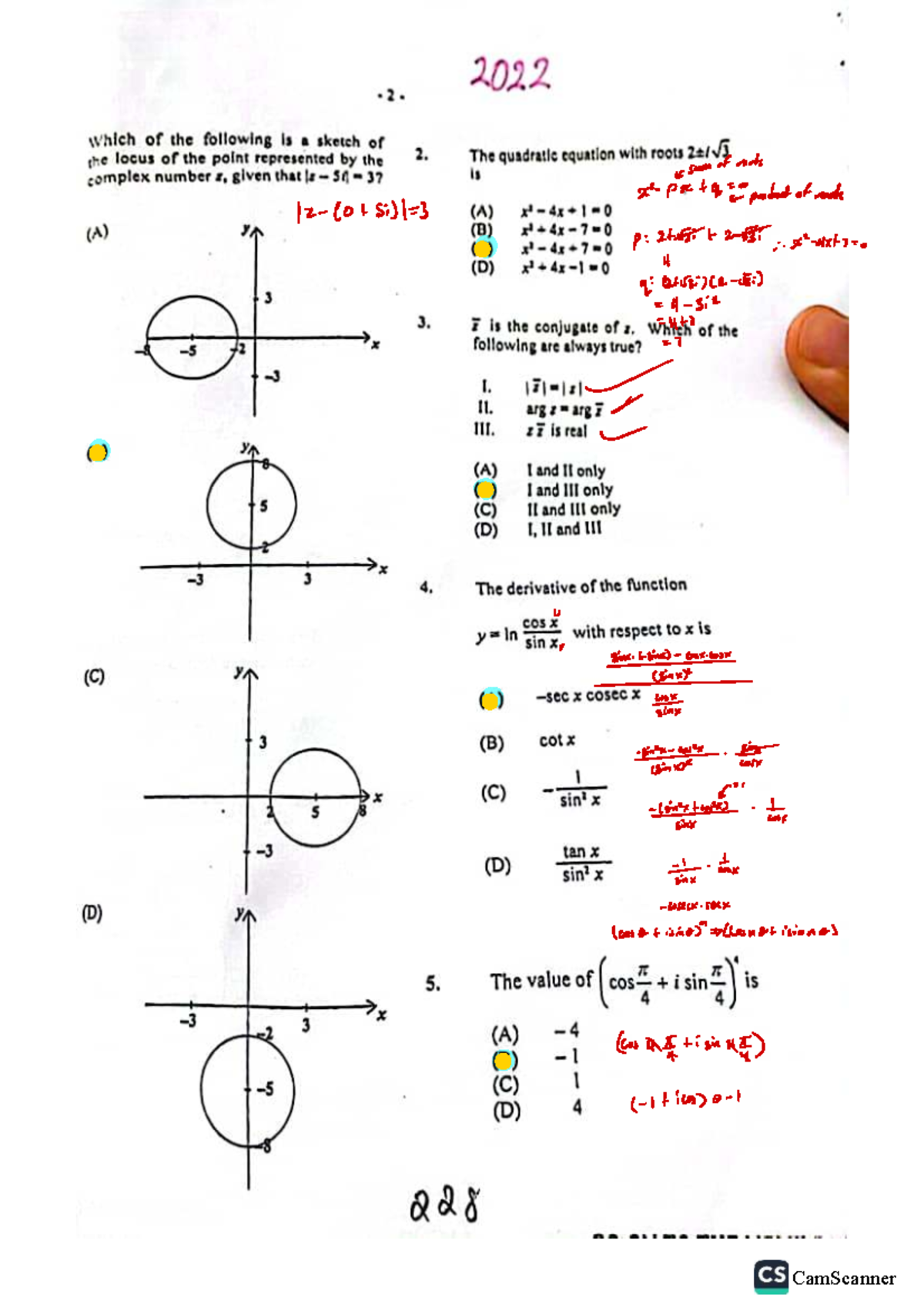 Pure Mathematics Study Notes 2022-2008 - Studocu