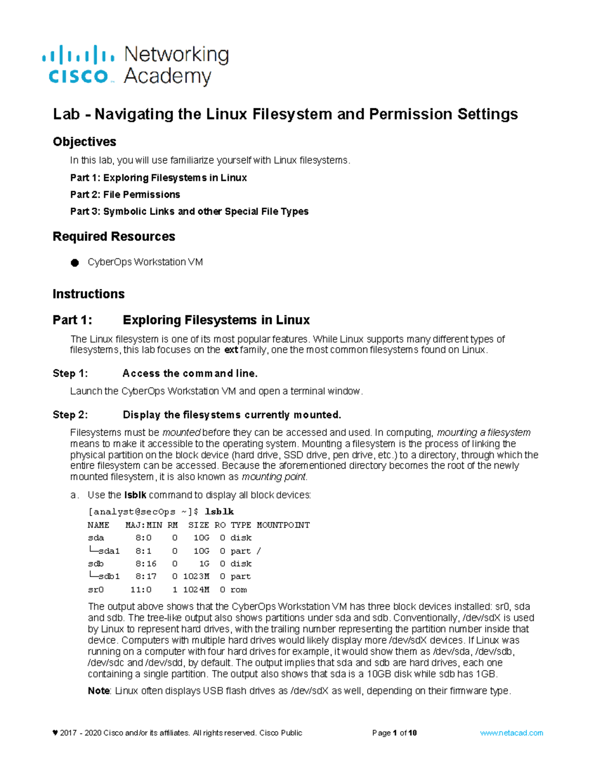 Lab 4.5.4 - Mastering Linux Filesystem Navigation and Permissions - Studocu