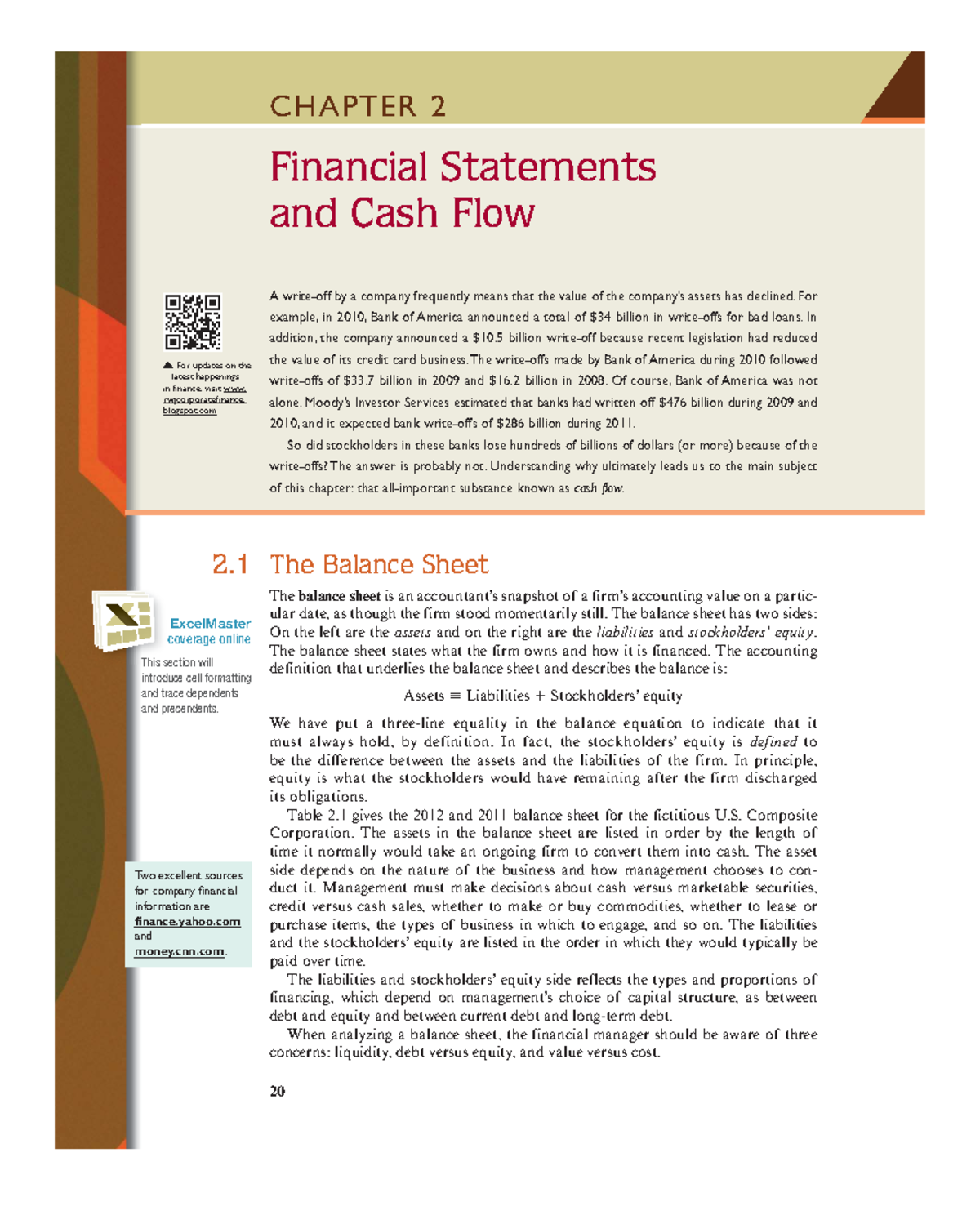 CHAPTER 2: Financial Statements and Cash Flow Analysis - Studocu
