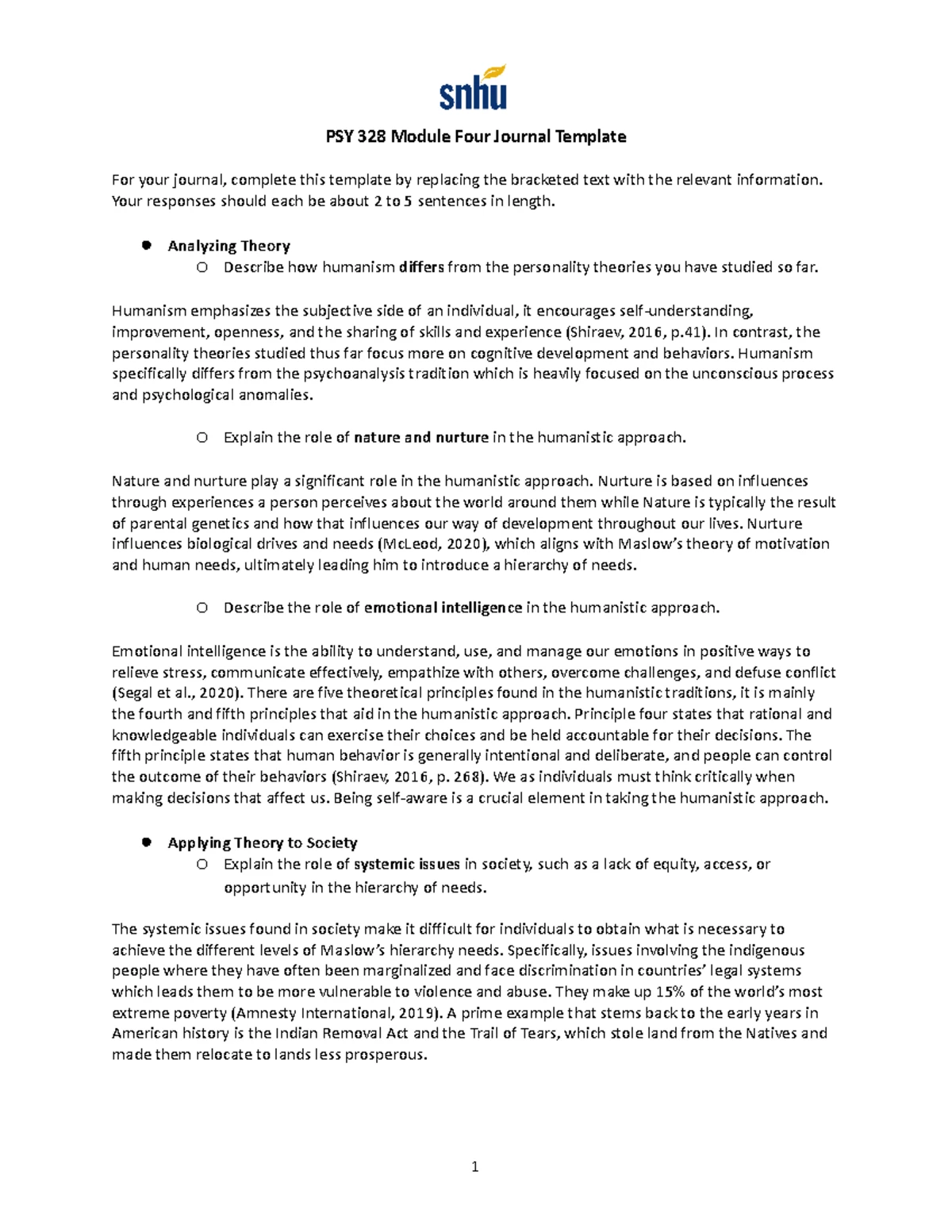 Module 4 project 1 milestone - PSY 328 Project One Milestone Template ...