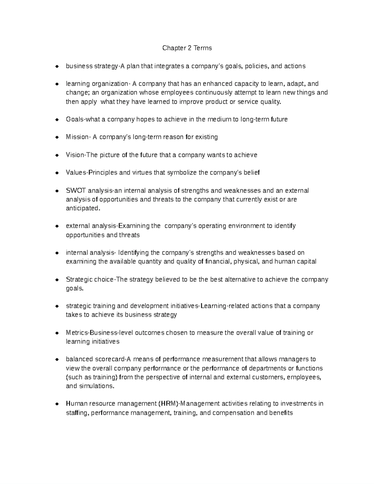 Chapter 3 Needs Assessment Terms - Chapter 3: Needs Assessment Terms ...