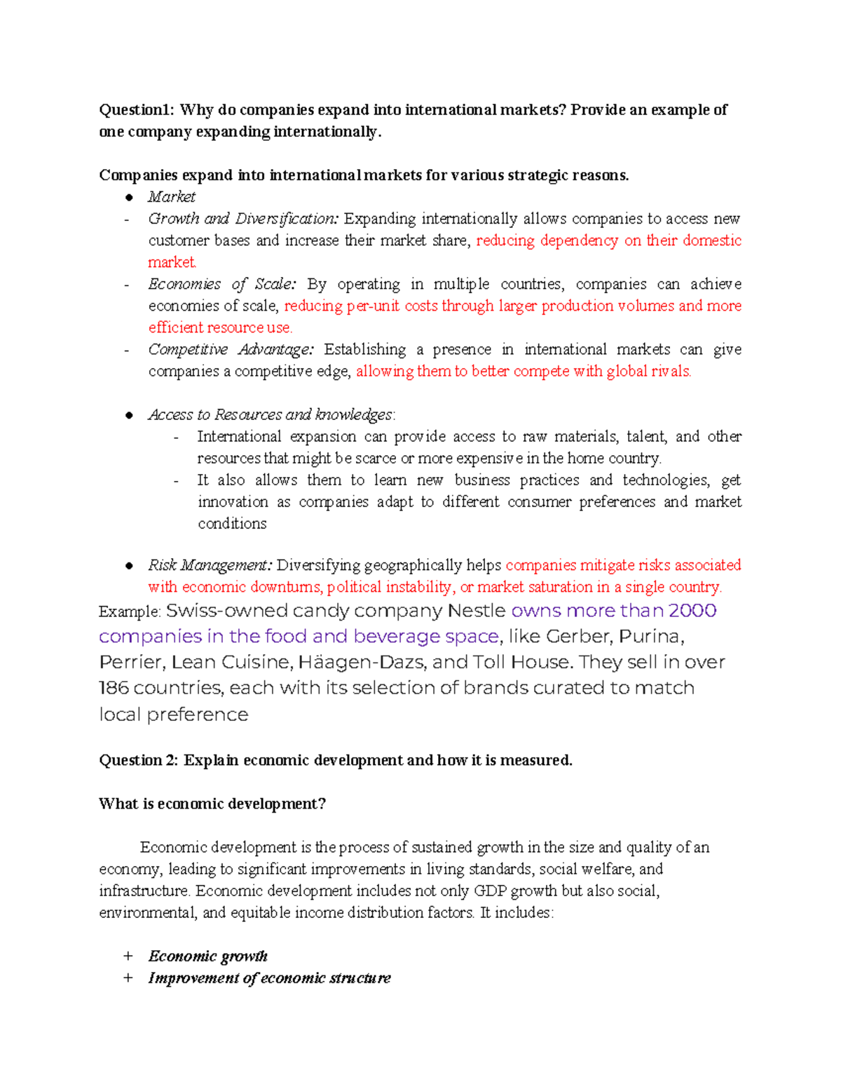 Final Exam: International Business Strategies (IB) - Studocu