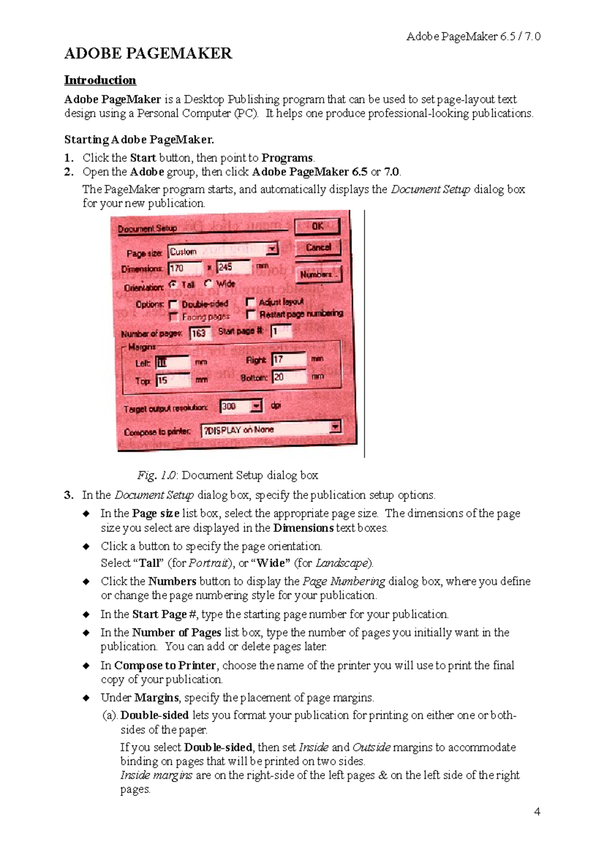Adobe PageMaker 7 - Comprehensive Notes and Guidelines - Studocu