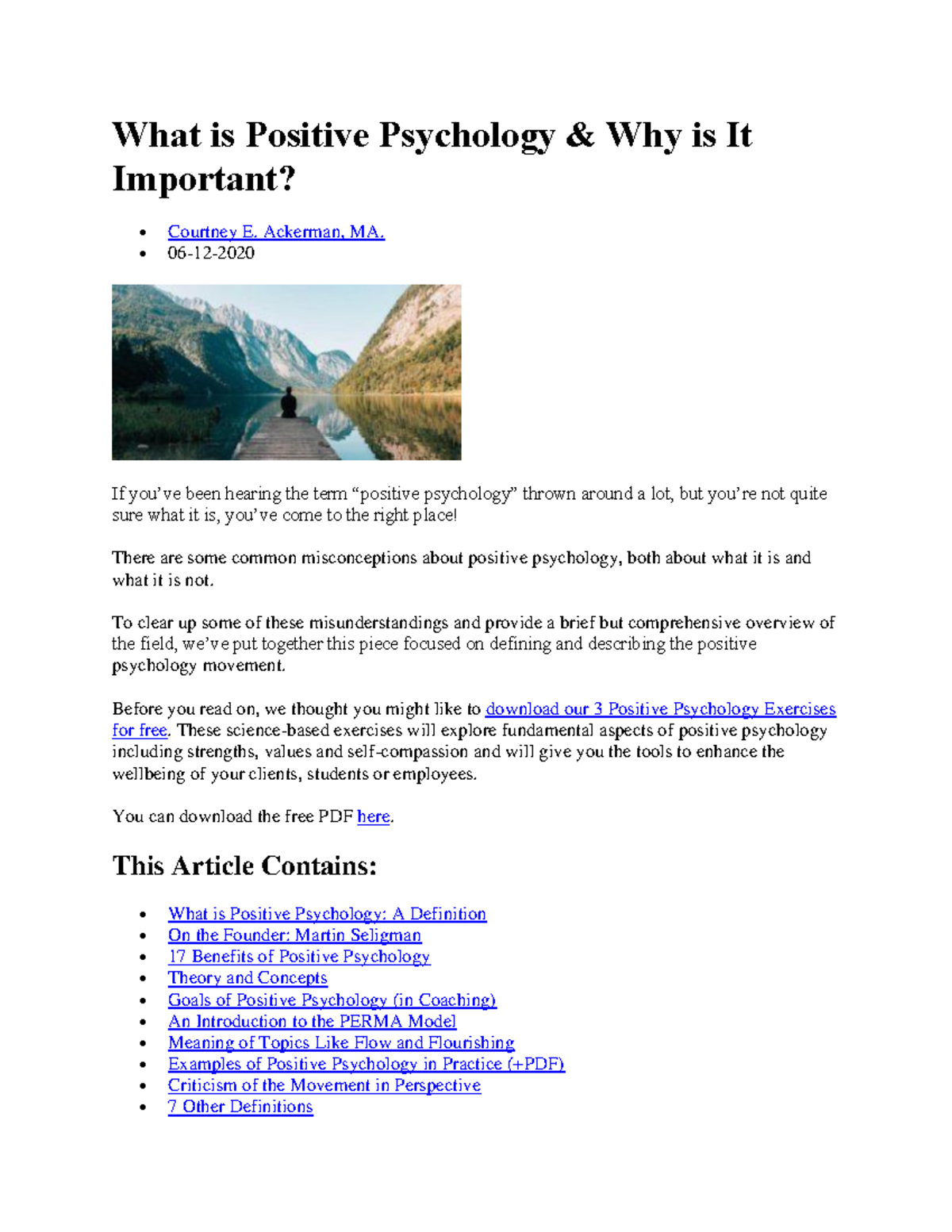 Positive Psychology: Understanding Wellbeing & Flourishing Concepts ...
