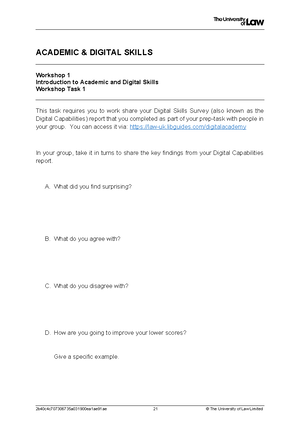 Aca and digital skills lg 2 - ACADEMIC AND DIGITAL SKILLS LARGE GROUP 2 ...