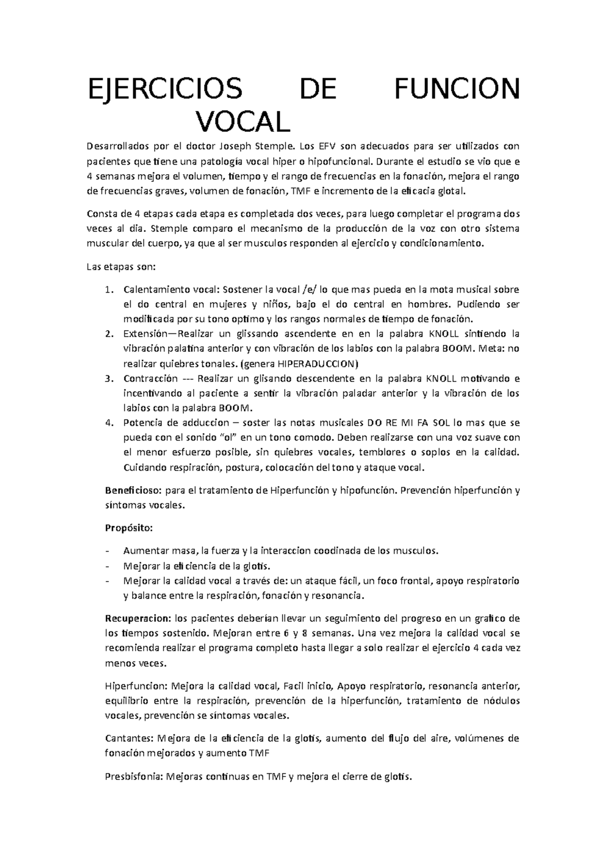 Ejercicios de Función Vocal para Mejorar la Calidad Vocal y Adducción ...