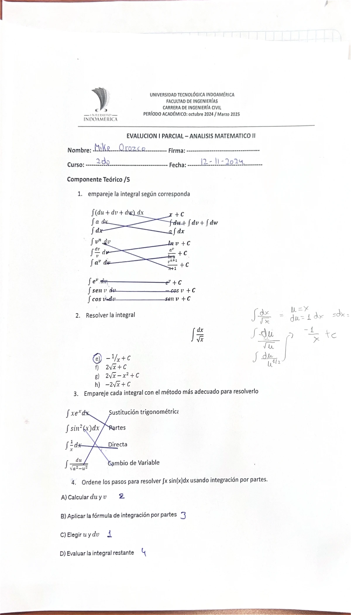 Examen de Inmunología Primer Hemiciclo INM-101 - Studocu