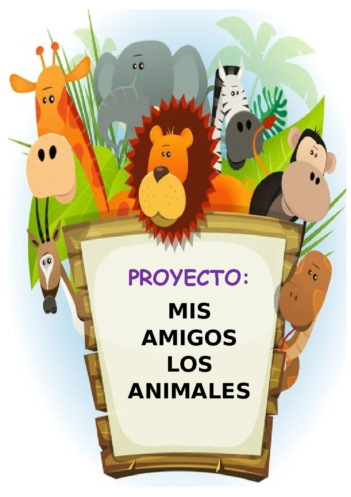 Proyecto Educativo: Amigos los Animales - Experiencia de Aprendizaje 3 ...