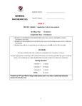 General Maths Unit 3 and 4 - Grade: 12 - Victorian Certificate of ...