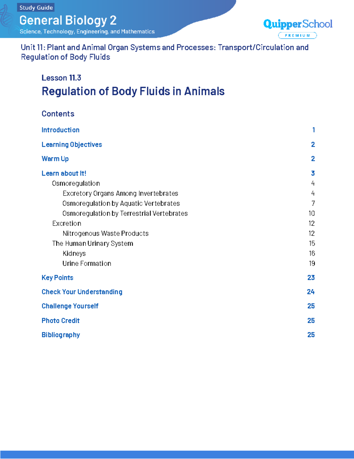 BIO2 11 12 Q4 1103 FD - Gen bio - Unit 11: Plant and Animal Organ Systems and Processes: - Studocu