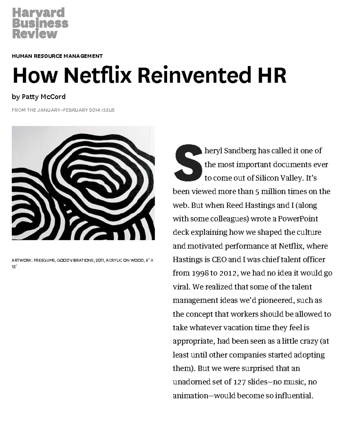 HUMAN RESOURCE MANAGEMENT: How Netflix Transformed HR Practices ...
