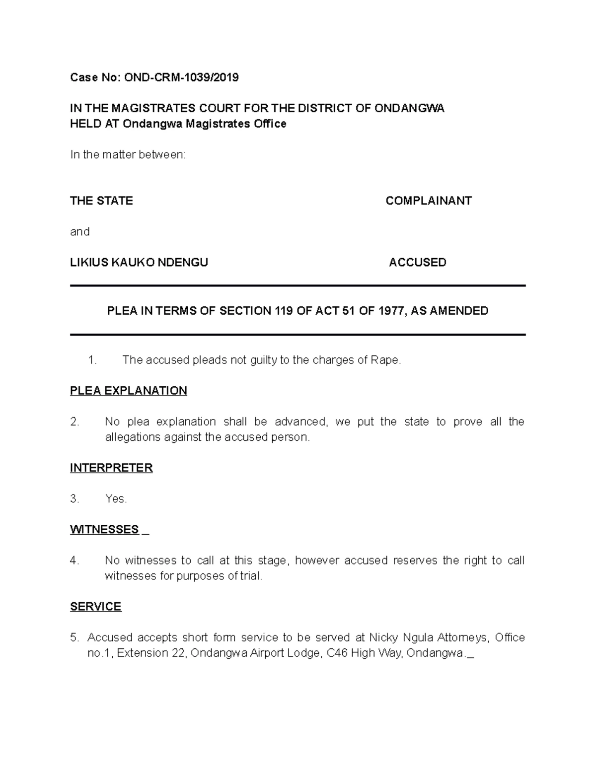 Section 112 - Section 112, 115, 119 and 220, Criminal procedure Act 51 ...