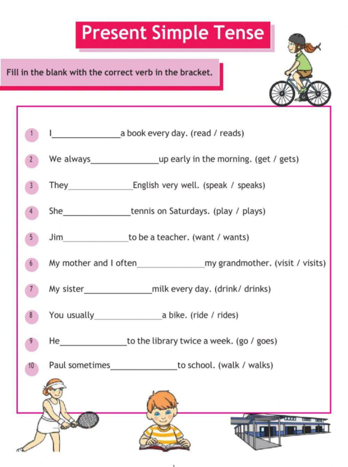 Grammar Revision Y2: Present Simple Tense & Punctuation Exercises - Studocu