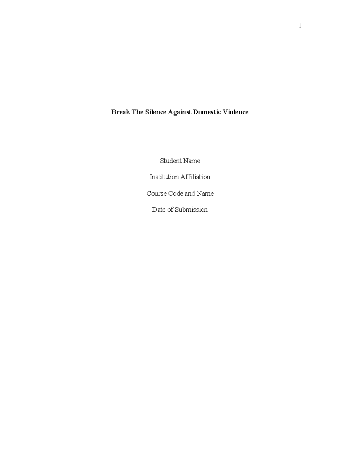 Module 4: Community Services on Breaking the Silence Against Domestic ...