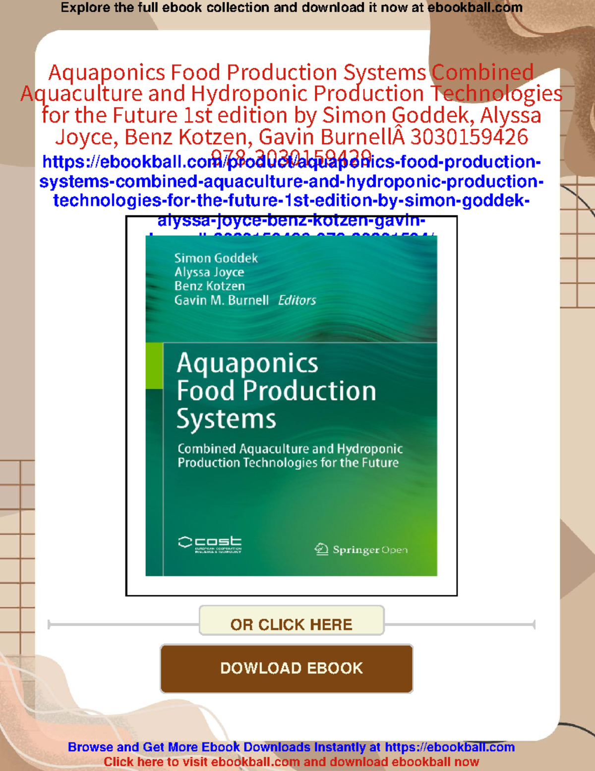 8842 - Aquaponics Food Production Systems: Integrating Aquaculture ...