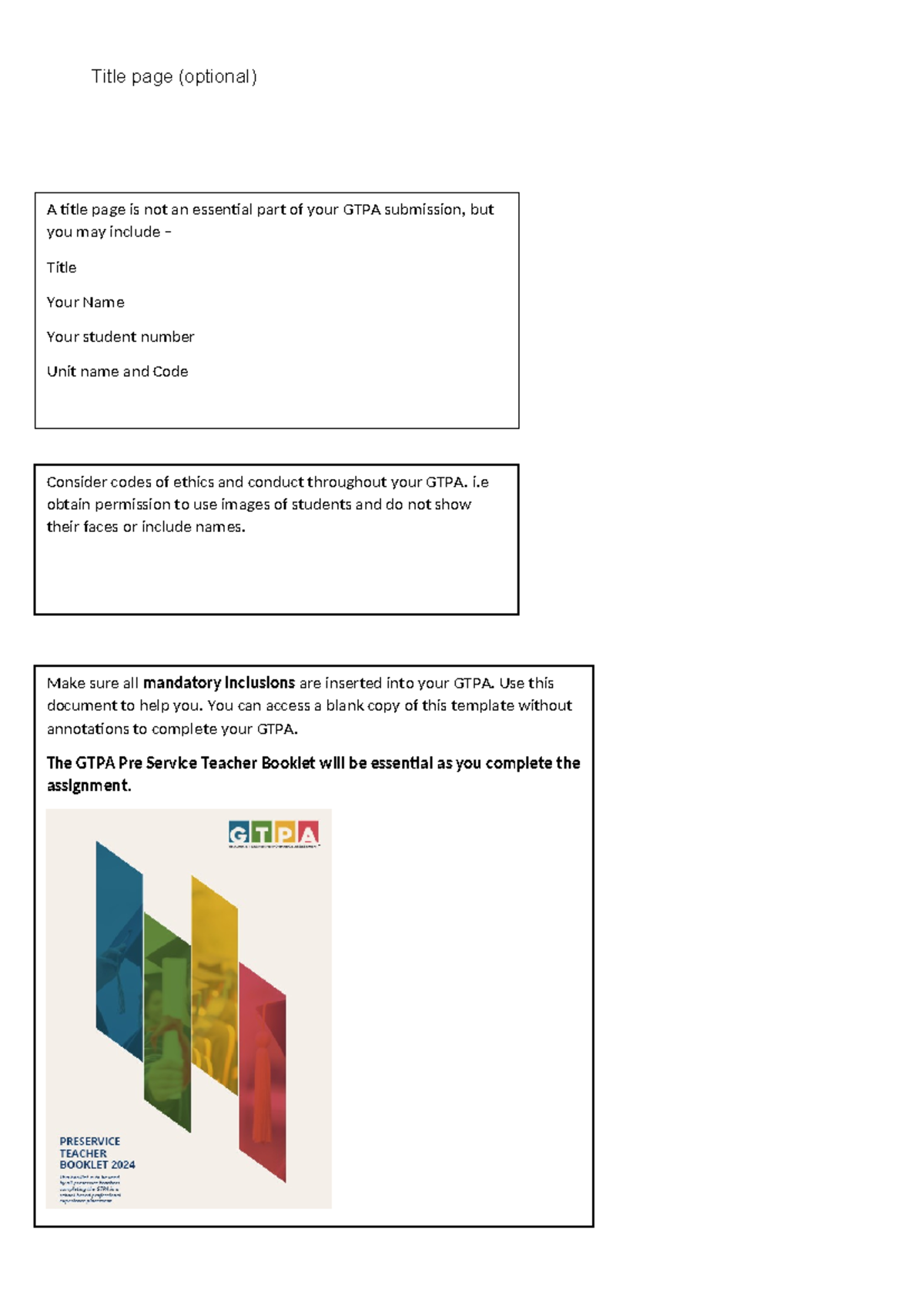 Annotated GTPA Template 2024 for Primary Education - Studocu