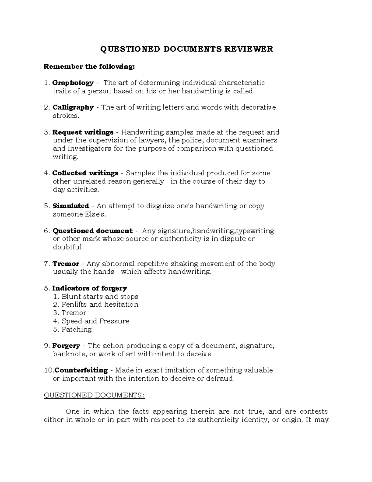 Forensic 4: Comprehensive Guide to Questioned Documents Examination ...