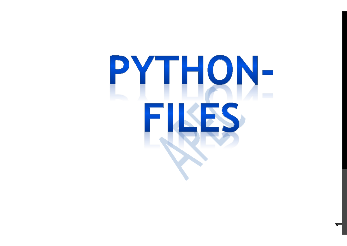 Unit-5: Understanding File Systems in Python Programming - Studocu