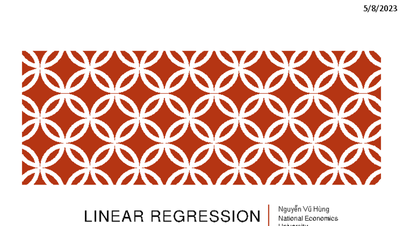 Module 11: Linear Regression Review and Analysis Techniques - Studocu