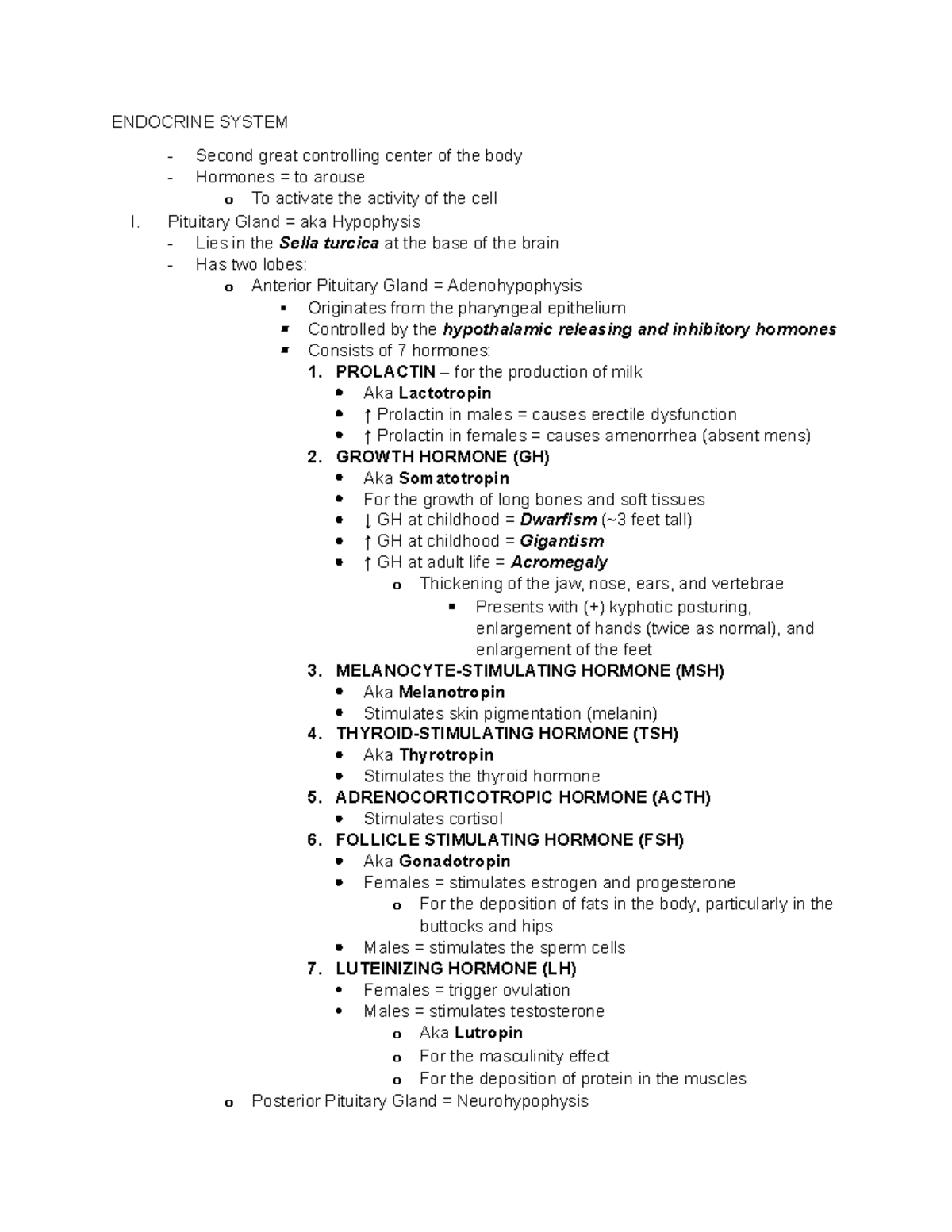 Endocrine System - ENDOCRINE SYSTEM Second great controlling center of ...