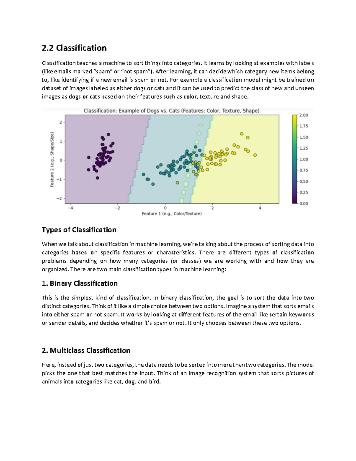 Unit-2 Classification: Understanding Binary and Multiclass Models - Studocu