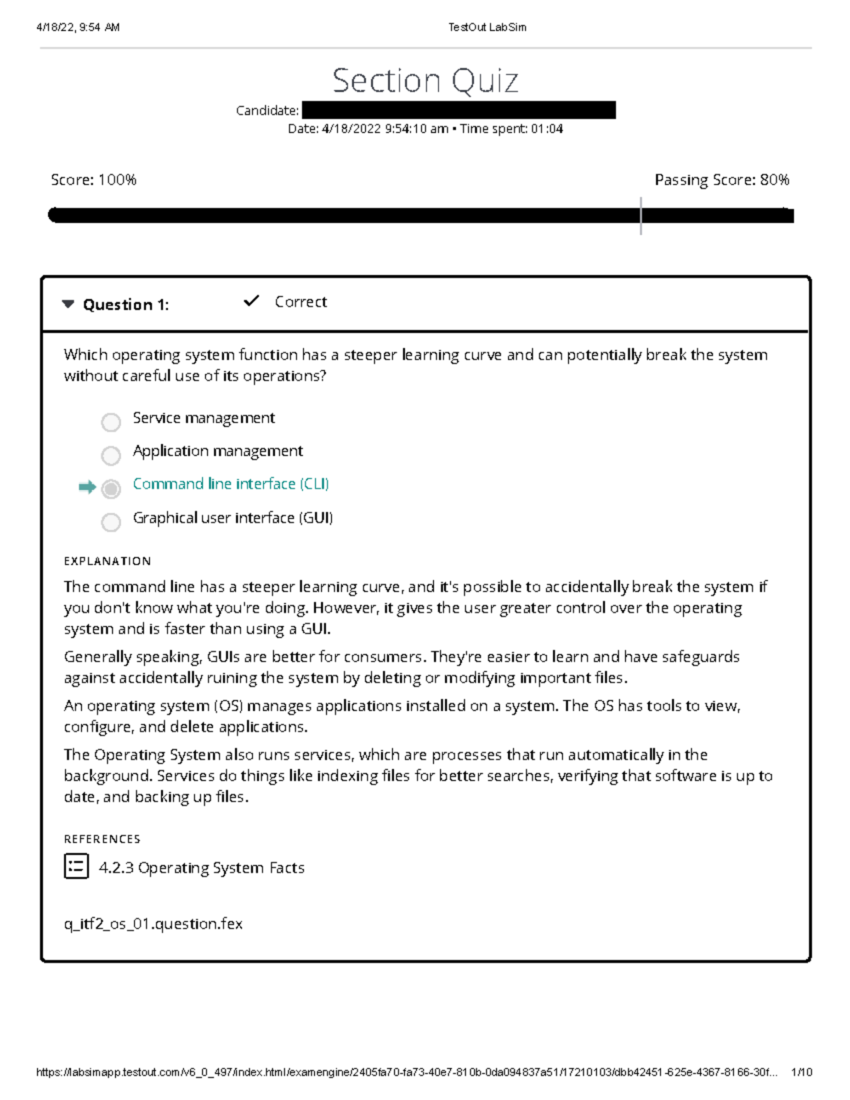 Week 2 - Quiz Results for Chapter 4.2: Operating Systems - Studocu