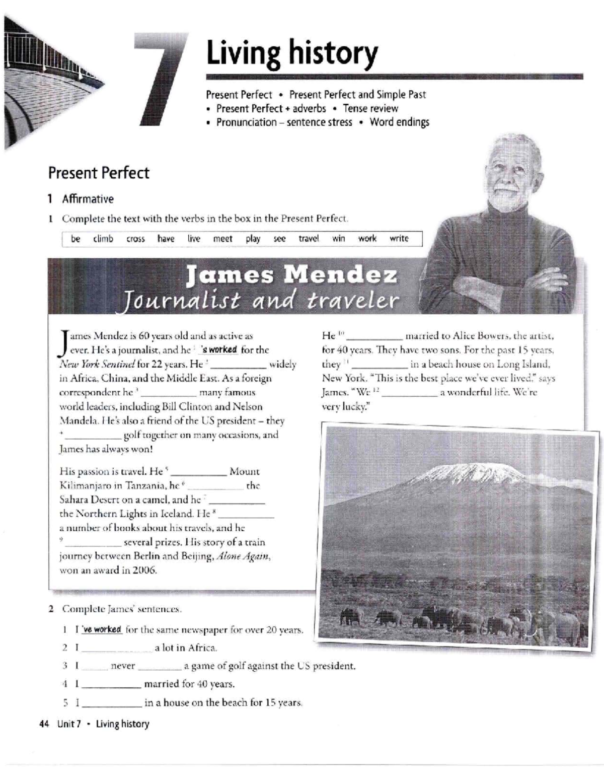 American Headway 2 WB: Present Perfect & Simple Past Review - Studocu