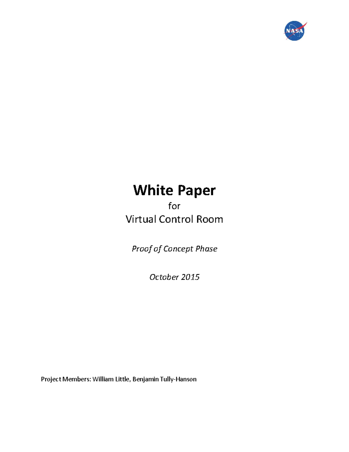 Virtual Control Room PoC White Paper - 2015 0023120 - Studocu