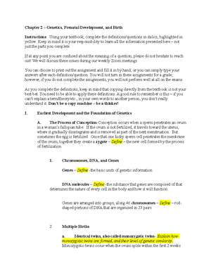 Lifespan Development Overview: Key Theories and Stages (PSYC 2070 ...