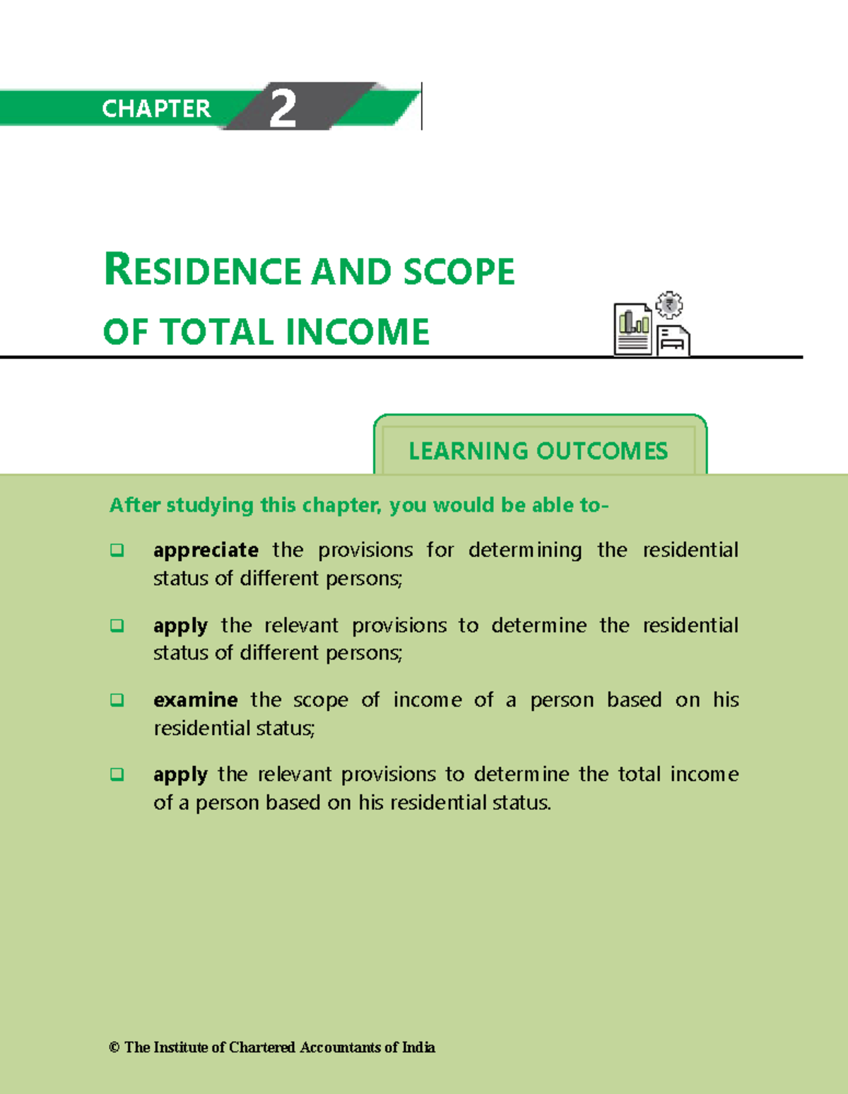 Chapter 2: Determining Residence & Scope of Total Income (Income Tax ...