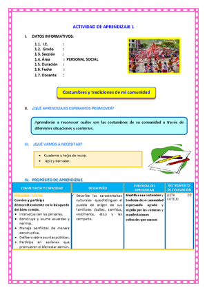 Lectura LOS DOS Pueblos - ACTIVIDAD: “Los dos pueblos” Plan lector ...