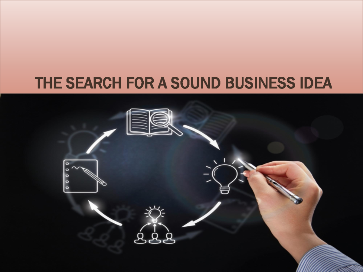 The Search For A Sound Business Idea - THE SEARCH FOR A SOUND BUSINESS ...