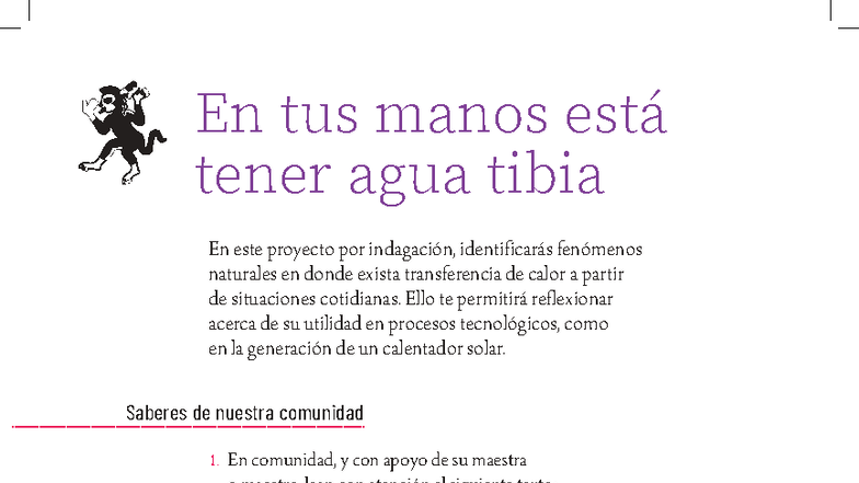 Proyecto de Indagación: Transferencia de Calor y Agua Tibia - Studocu