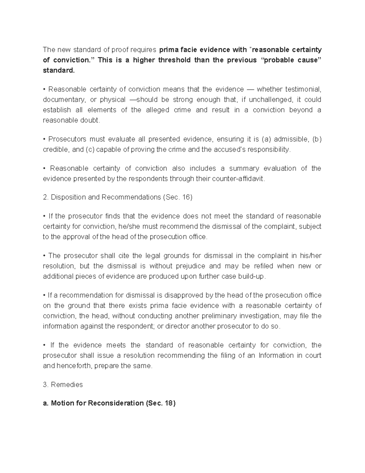 DOJ DO 015 - New Standards for Preliminary Investigation & Inquest ...