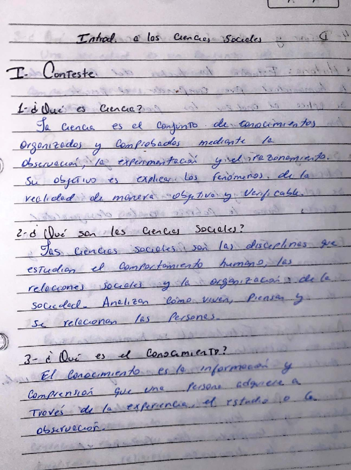 Introducción a las Ciencias Sociales C1: Conceptos Clave y Definiciones ...