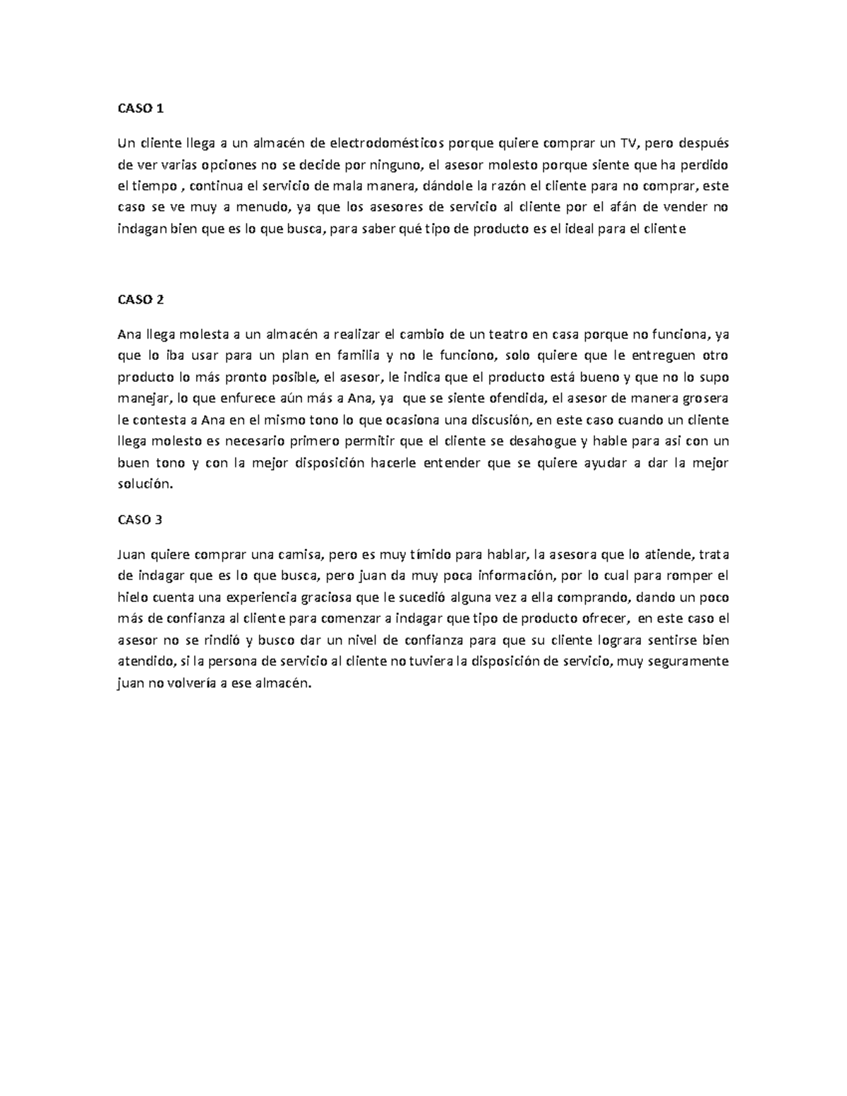 Tipos de Clientes y Estrategias de Servicio al Cliente - Caso Práctico ...