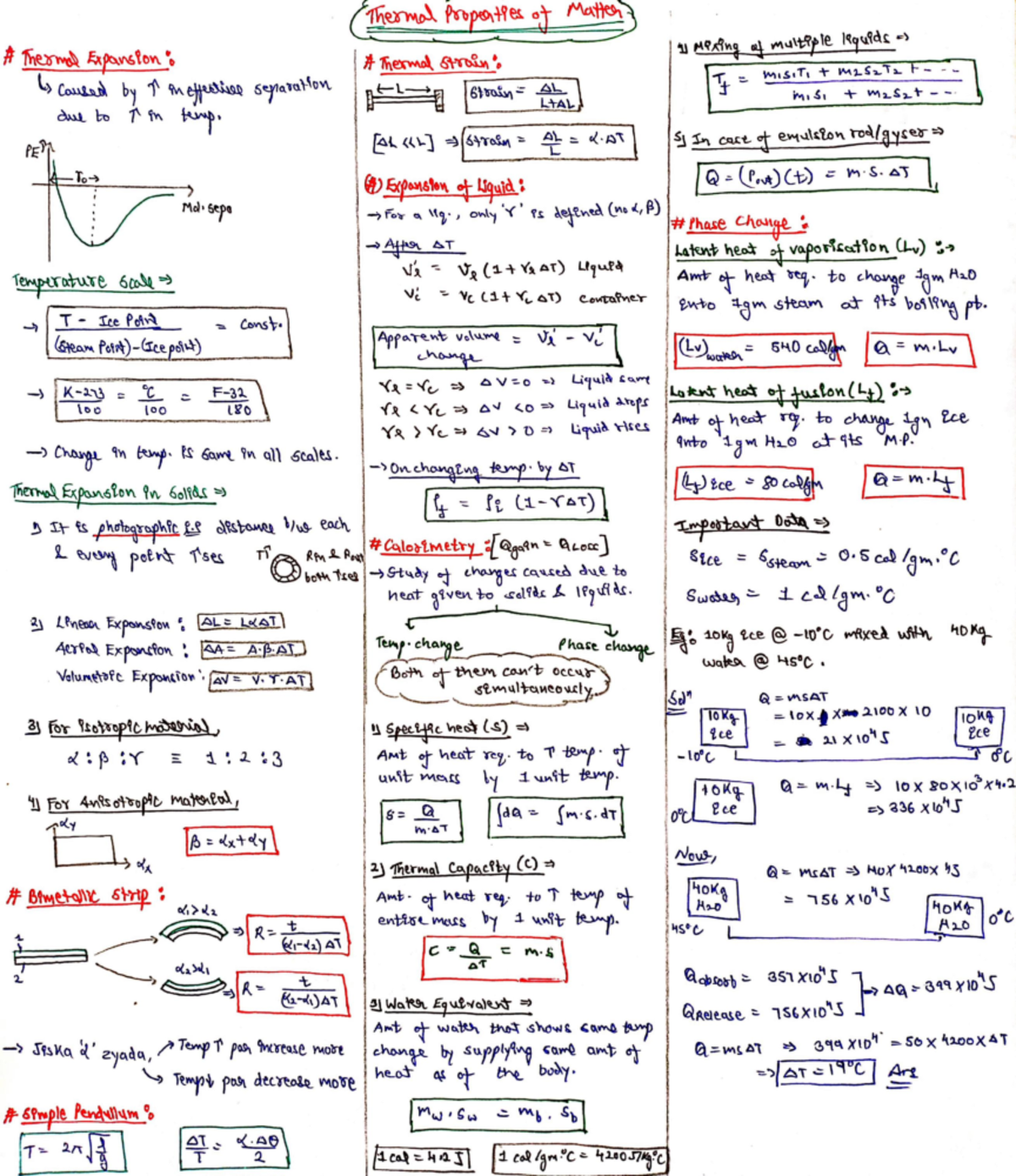 Thermal properties of matter 2 - Thermal Properties of Matter Thermal Expansion: 1 maxing of ...