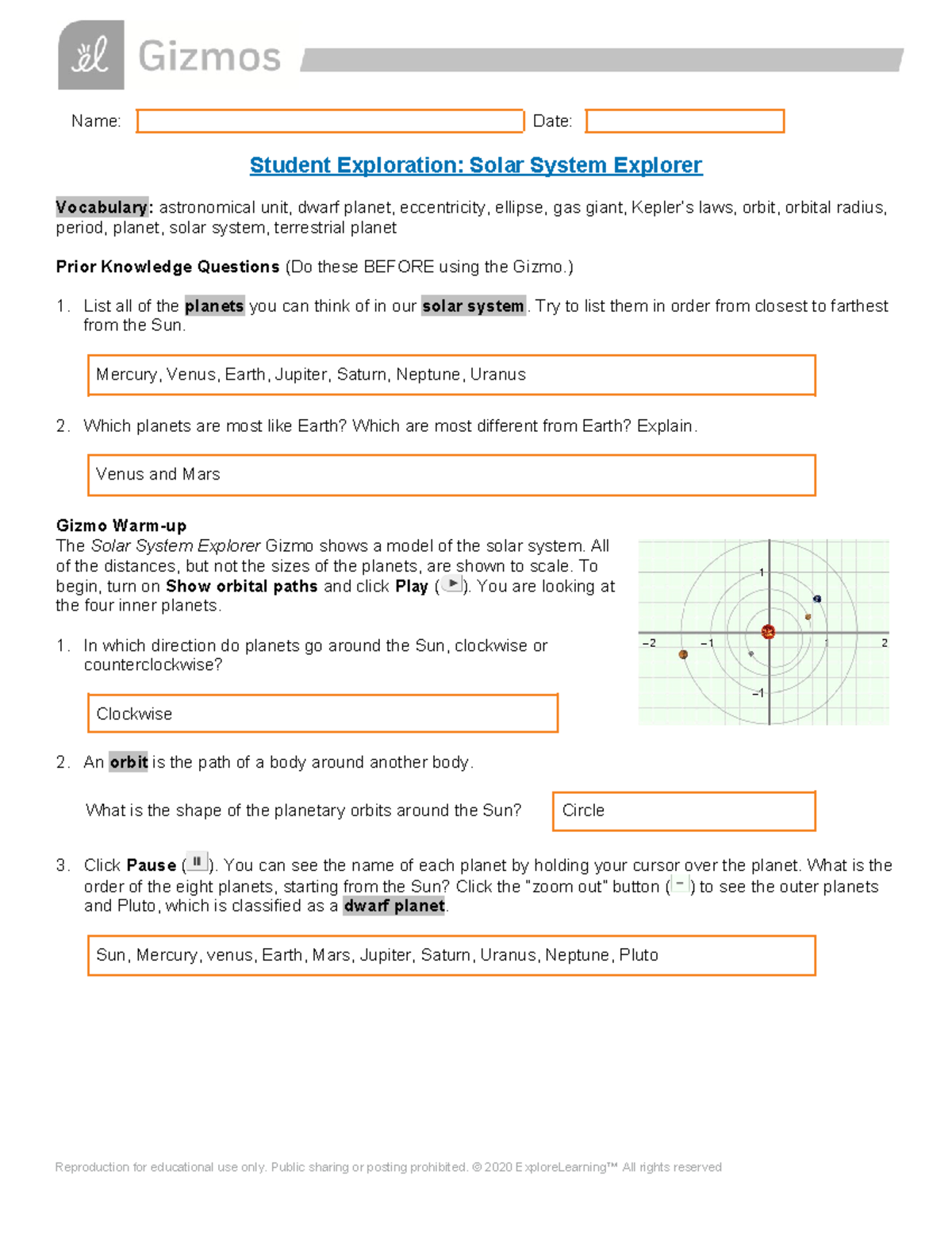 Exploring the Solar System: Student Activities and Insights (SE) - Studocu