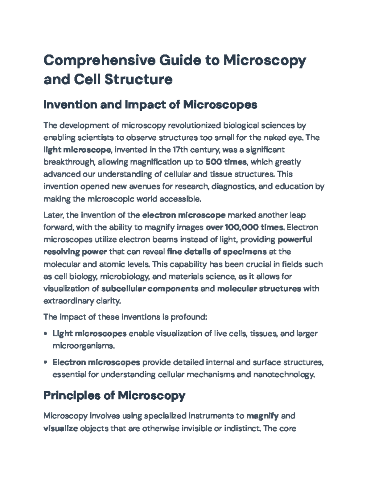 Comprehensive Guide to Microscopy: Inventions & Impact on Cell Biology ...