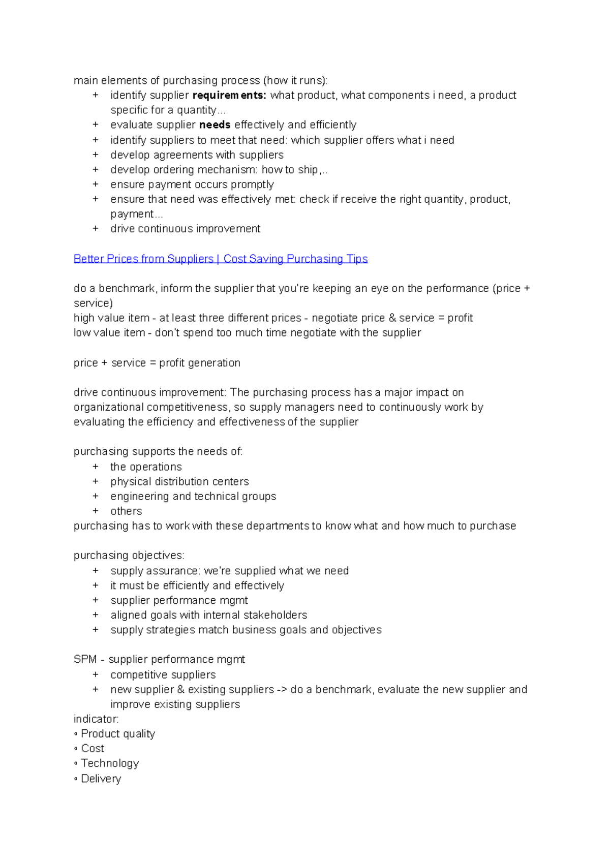 Chap 2 - The Purchasing Process: Key Elements & Strategies - Studocu
