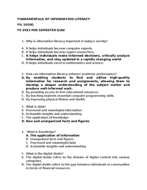 [Solved] Give me 5 scholarly sources on How Does Information Literacy ...