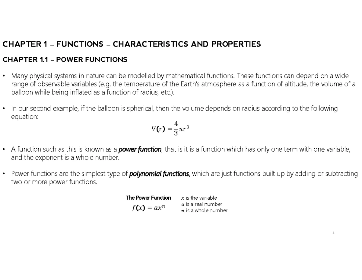 MHF4U - Ch. 1.2 - Characteristics of Polynomial Functions Explained ...