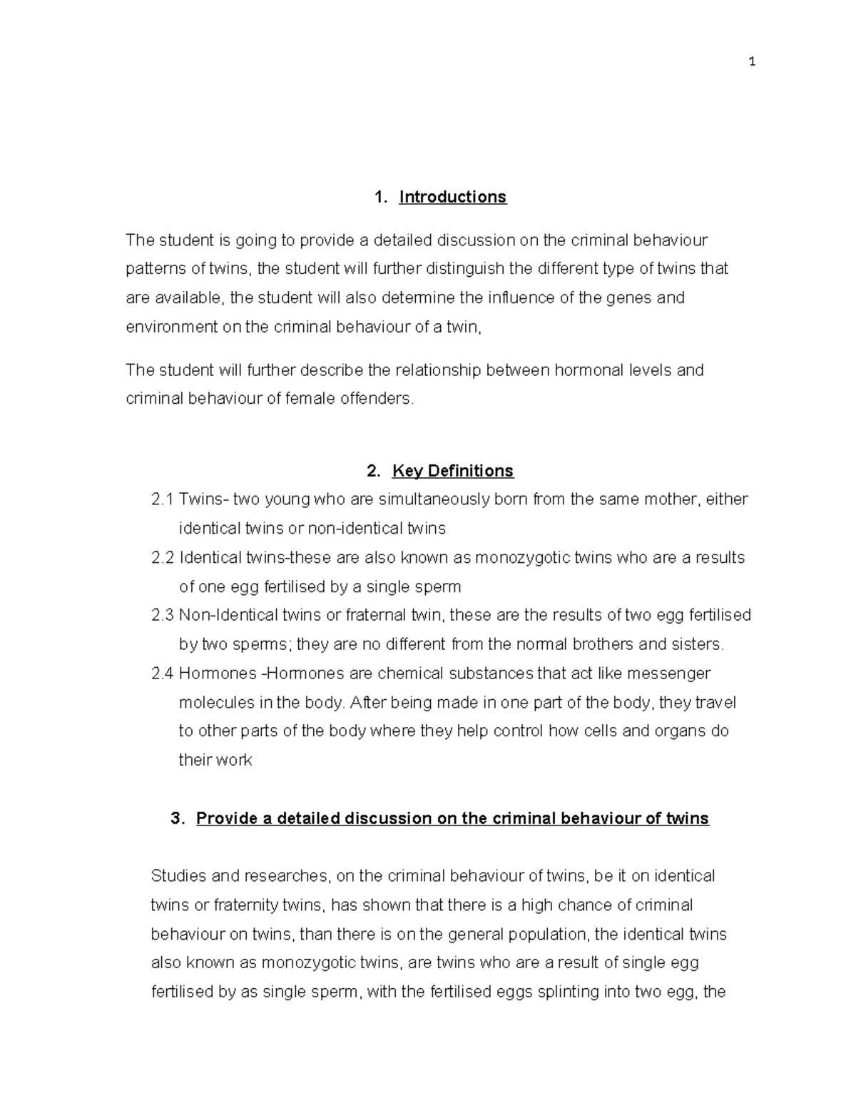 Criminal Behavior Patterns in Twins: A Study on Genetics & Hormones ...