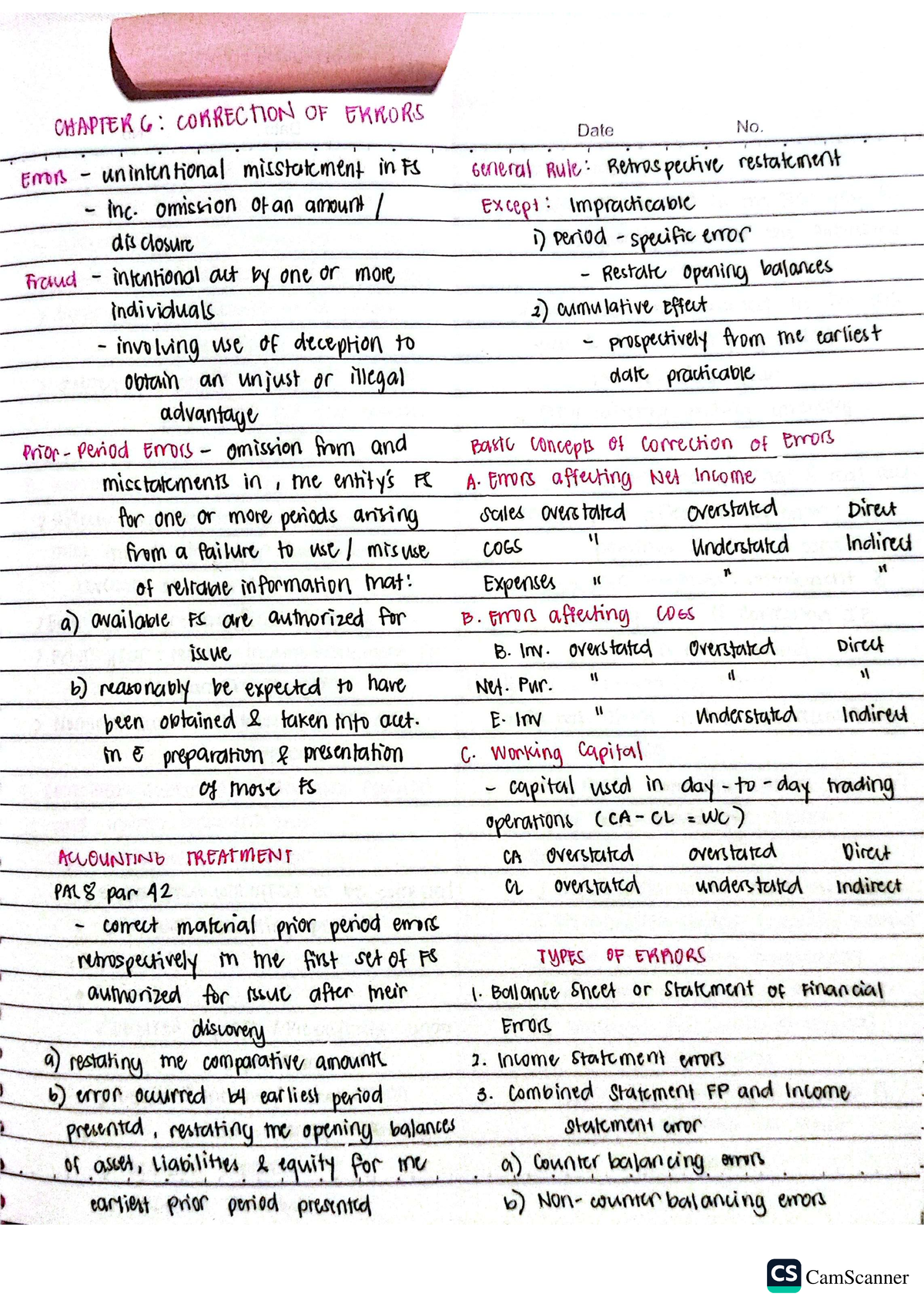 CHAPTER EMOB: Correction of Errors in Financial Statements - Studocu