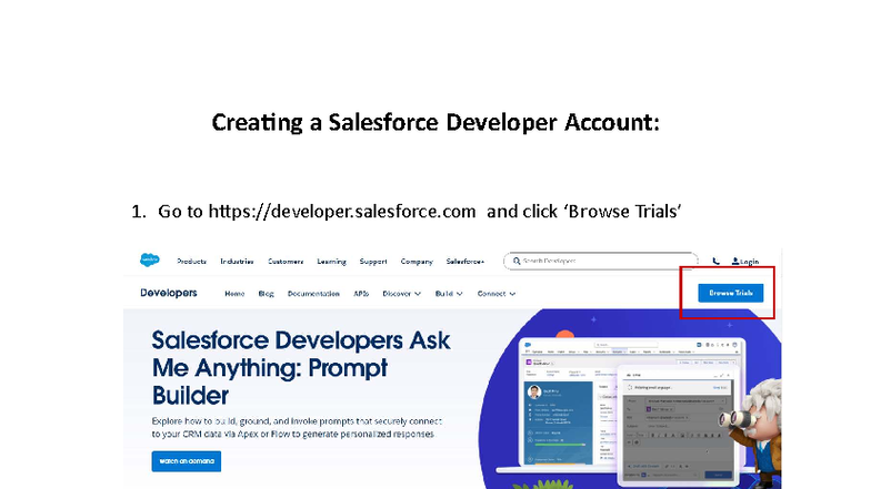 Lab 5 to 7 - 41001 Cloud Computing: Salesforce Developer Account Setup ...