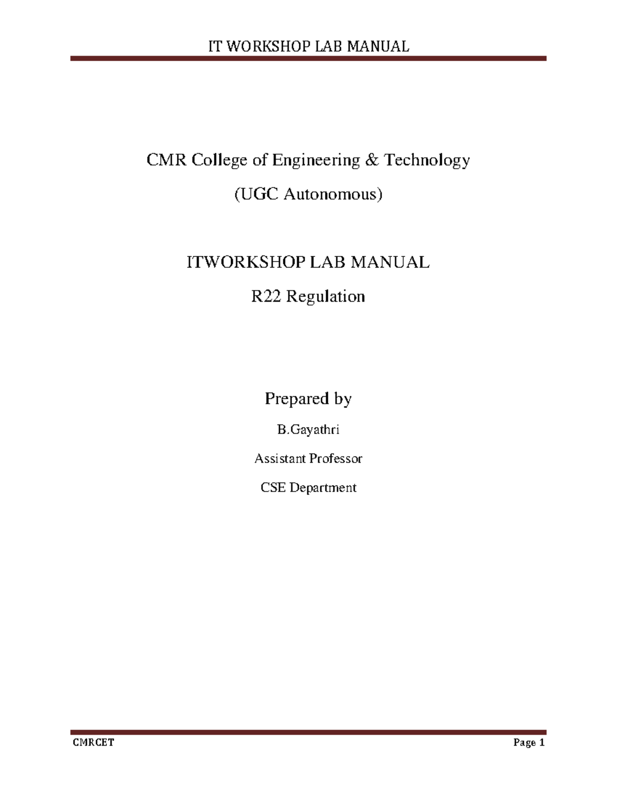 ITWS Lab Manual final-1 - CMR College of Engineering & Technology (UGC ...