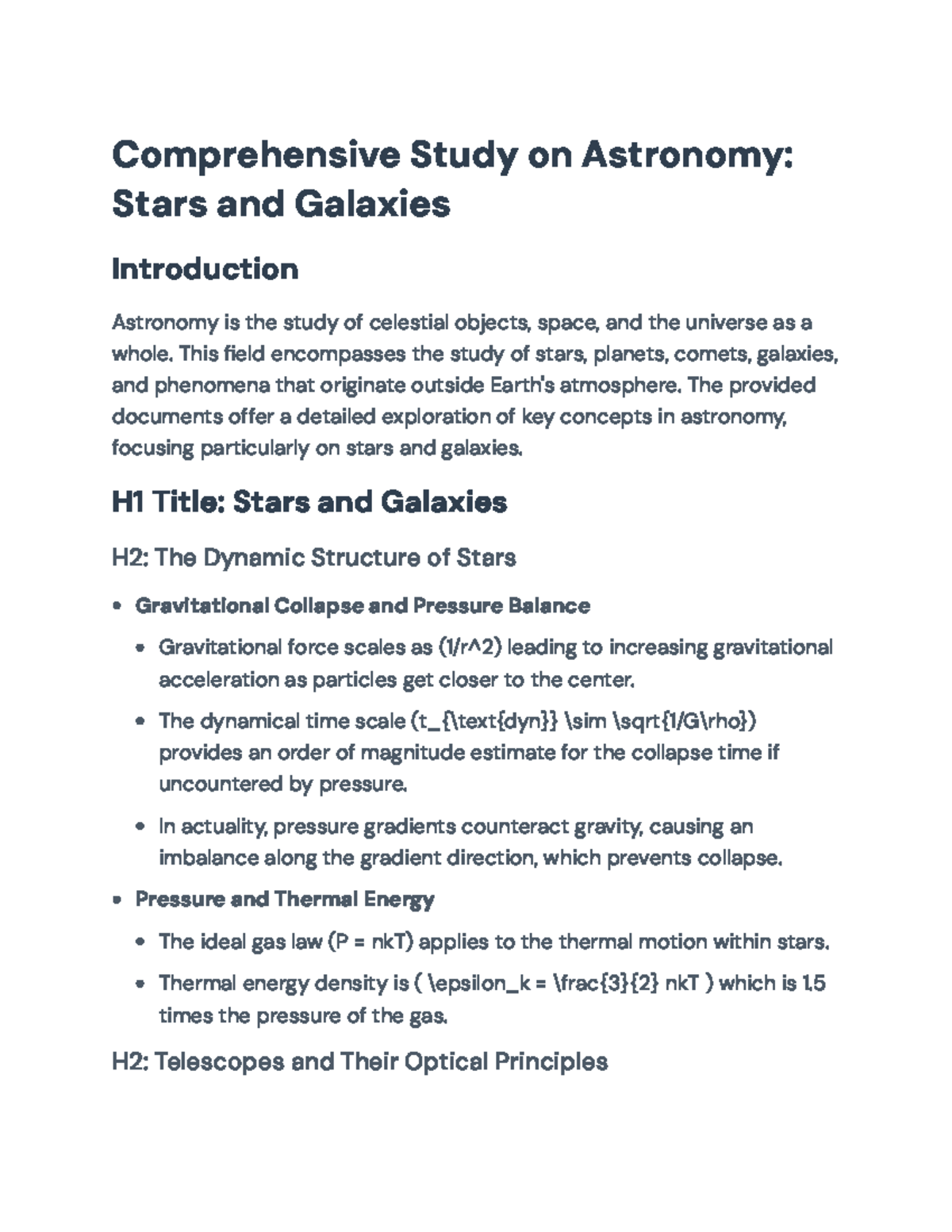 Comprehensive Overview of Astronomy: Stars and Galaxies Insights ...