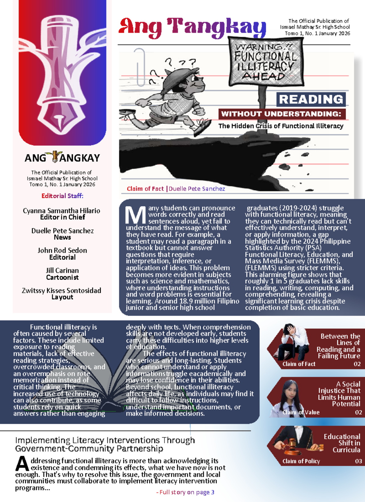 Ang Tangkay: Understanding the Crisis of Functional Illiteracy - Jan ...